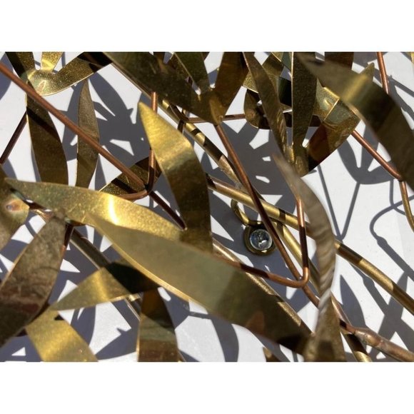 C. Jere | Art | Signed Curtis Jere Brass Bamboo Leaves Wall | Poshmark